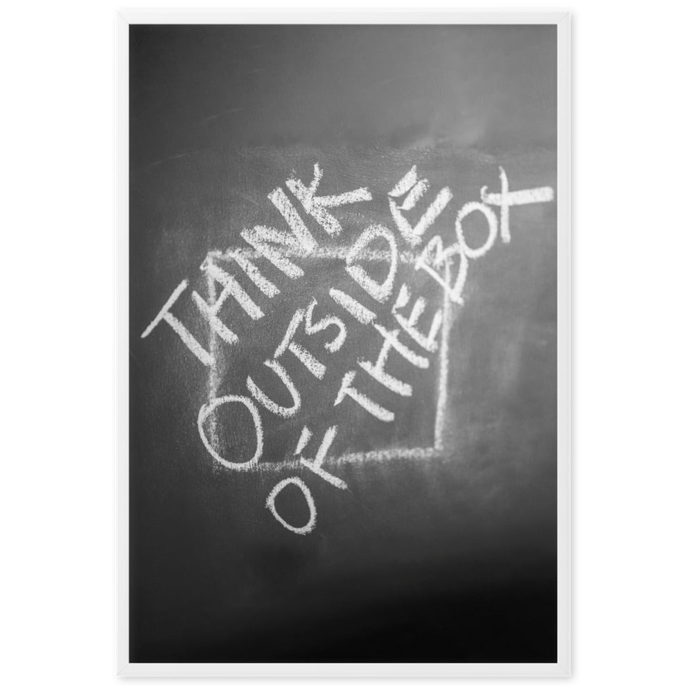 Poster - Think outside of the box, saying Wall Art | artlia – ARTLIA
