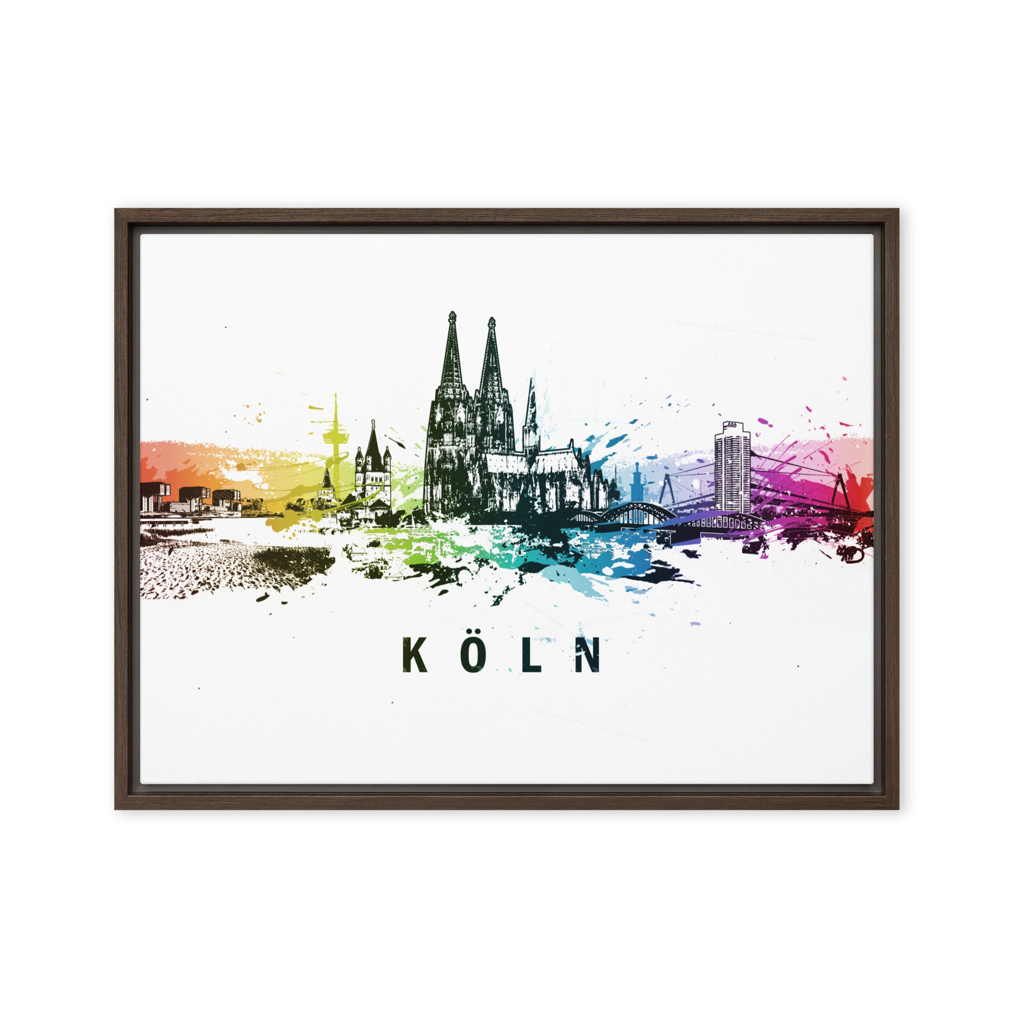 Skyline Cologne | High quality framed canvas | ARTLIA