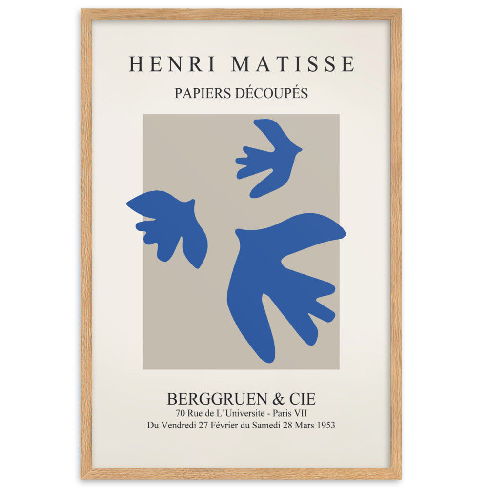 Poster - Henri Matisse, blue birds – ARTLIA