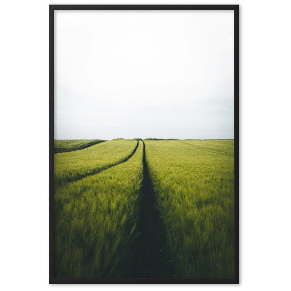 Poster in frame | Barley Field, Landscape Wall Art | artlia – ARTLIA